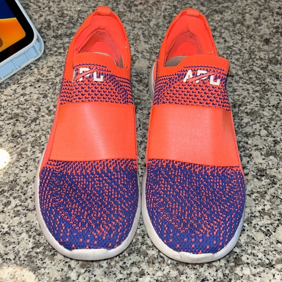 APL | Shoes | Womens Apl Sneakers Size 6 Orange And Blue | Poshmark
